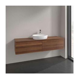 Villeroy & Boch Villeroy und Boch Antao Waschtisch-Unterschrank K25112HM 160x36x50cm, Waschbeckenplattenfarbe warm walnut, warm walnut