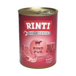 Rinti Singlefleisch Rind pur Hunde-Nassfutter getreidefrei 12x400g