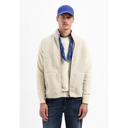 Sweater NO EXCESS "NO EXCESS Teddy-Bodywarmer", Herren, Gr. L, beige (sand), 100% Polyester ( Recycelt), Sweatshirts Sweater