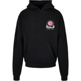Kapuzensweatshirt Merchcode "Merchcode Sunset Charm Oversized Hoody", Herren, Gr. XS, schwarz, 100% Baumwolle, bedruckt, Sweatshirts