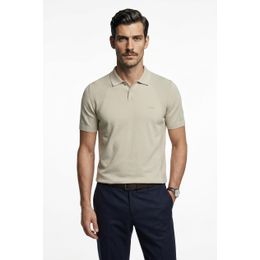 Kurzarmpullover BOSS Green "Momentum Lite PS", Herren, Gr. L, light beige272, Strick, Obermaterial: 60% Baumwolle, 40% Polyester, unifarben, regular fit normal, Rundhals, B&uuml;ndchen, Pullover, Polokragen, Baumwoll-Mix, Regular Fit