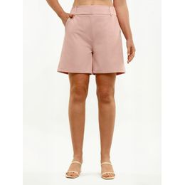 Shorts LIBERT&Eacute; ESSENTIEL "Libert&eacute; Essentiel Shorts FREDDY", Damen, Gr. L, Normalgr&ouml;&szlig;en, rose, Obermaterial: 65% Viskose, 30% Polyester, 5% Elasthan, Hosen Shorts
