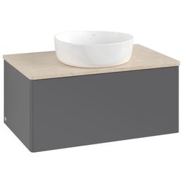 Villeroy & Boch Villeroy und Boch Antao Waschtisch-Unterschrank K30013GK 80x36x50cm, Waschbeckenplattenfarbe botticino, anthracite matt lacquer