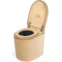 TROBOLO TinyBloem Trenntoilette natur mit integriertem Abluftsystem