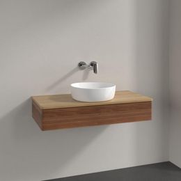 Villeroy & Boch Villeroy und Boch Antao Waschtisch-Unterschrank K09111HM 100x19x50cm, Waschbeckenplattenfarbe honey oak, warm walnut
