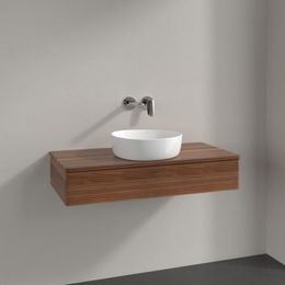 Villeroy & Boch Villeroy und Boch Antao Waschtisch-Unterschrank K09112HM 100x19x50cm, Waschbeckenplattenfarbe warm walnut, warm walnut