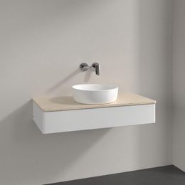 Villeroy & Boch Villeroy und Boch Antao Waschtisch-Unterschrank K09013GF 100x19x50cm, Waschbeckenplattenfarbe botticino, glossy white lacquer