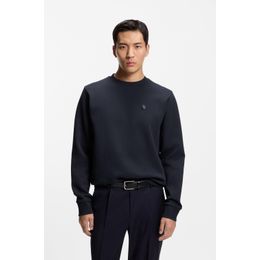 Sweatshirt BOSS "C-Sharpe", Herren, Gr. M, dunkelblau404, Sweatware, Obermaterial: 86% Baumwolle, 14% Polyester, unifarben, regular fit normal, Rundhals, elastischer Bund, Sweatshirts Sweatshirt, Regular Fit, Baumwollmix, Rundhalsausschnitt