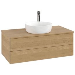 Villeroy & Boch Villeroy und Boch Antao Waschtisch-Unterschrank L20051HN mit Beleuchtung, 100x36x50cm, Hahnloch, Waschbeckenplattenfarbe honey oak, honey oak