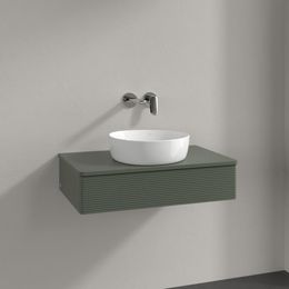 Villeroy & Boch Villeroy und Boch Antao Waschtisch-Unterschrank K08110HL 80x19x50cm, Waschbeckenplattenfarbe Lack, leaf green matt lacquer