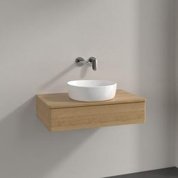 Villeroy & Boch Villeroy und Boch Antao Waschtisch-Unterschrank K08011HN 80x19x50cm, Waschbeckenplattenfarbe honey oak, honey oak