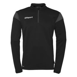 Trainingspullover Uhlsport "1/4 ZIP TOP Squad 27", Herren, Gr. 4XL, schwarz (schwarz, anthra), Obermaterial: 100% Polyester Pol. recyc.., Pullover