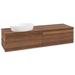 Villeroy & Boch Villeroy und Boch Antao Waschtisch-Unterschrank K37012HM 160x36x50cm, Waschbeckenplattenfarbe warm walnut, warm walnut