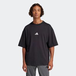 T-Shirt adidas Sportswear "M FI SL T", Herren, Gr. L, schwarz, Obermaterial: 100% Baumwolle, normal, Rundhals, Shirts T-Shirt, sportlicher Stil, Kurzarm, mit kleinem 3-Streifen Logo
