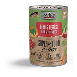 MAC's Dog Rind und Gem&uuml;se Hunde-Nassfutter getreidefrei 6x400g