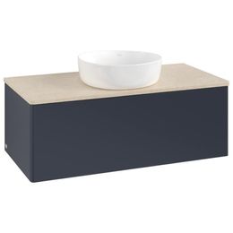 Villeroy & Boch Villeroy und Boch Antao Waschtisch-Unterschrank K31013HG 100x36x50cm, Waschbeckenplattenfarbe botticino, midnight blue matt lacquer