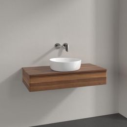 Villeroy & Boch Villeroy und Boch Antao Waschtisch-Unterschrank K09012HM 100x19x50cm, Waschbeckenplattenfarbe warm walnut, warm walnut