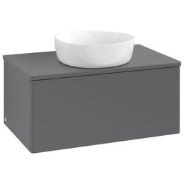 Villeroy & Boch Villeroy und Boch Antao Waschtisch-Unterschrank K30010GK 80x36x50cm, Waschbeckenplattenfarbe Lack, anthracite matt lacquer