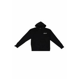 Kapuzensweatshirt DROPSIZE "Dropsize HEAVY OVERSIZE HORIZON HOODIE", Herren, Gr. L, schwarz, 70% Baumwolle, 30% Polyester, bedruckt, Sweatshirts