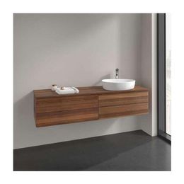 Villeroy & Boch Villeroy und Boch Antao Waschtisch-Unterschrank K27012HM 160x36x50cm, Waschbeckenplattenfarbe warm walnut, warm walnut