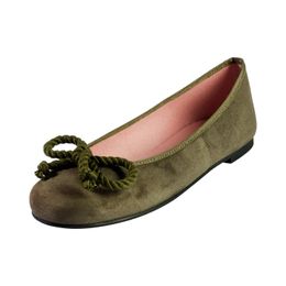Pretty Ballerinas Velours-Ballerinas Angelis Oliv (Gr&ouml;&szlig;e: 37)