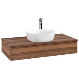 Villeroy & Boch Villeroy und Boch Antao Waschtisch-Unterschrank L09052HM 100x19x50cm, Waschbeckenplattenfarbe warm walnut, warm walnut