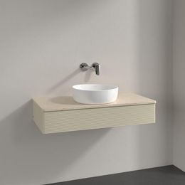 Villeroy & Boch Villeroy und Boch Antao Waschtisch-Unterschrank K09113HJ 100x19x50cm, Waschbeckenplattenfarbe botticino, silk grey matt lacquer