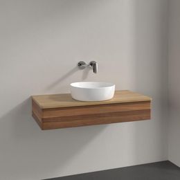 Villeroy & Boch Villeroy und Boch Antao Waschtisch-Unterschrank K09011HM 100x19x50cm, Waschbeckenplattenfarbe honey oak, warm walnut