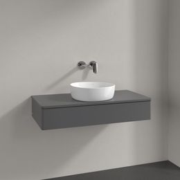 Villeroy & Boch Villeroy und Boch Antao Waschtisch-Unterschrank K09010GK 100x19x50cm, Waschbeckenplattenfarbe Lack, anthracite matt lacquer