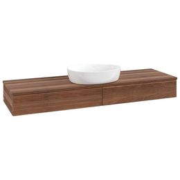 Villeroy & Boch Villeroy und Boch Antao Waschtisch-Unterschrank K14112HM 160x19x50cm, Waschbeckenplattenfarbe warm walnut, warm walnut