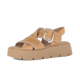 Gabor Damen Plateausandaletten "Plateau Sandale", Gr. 38,5braun, Schuhe