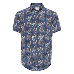 Kurzarmhemd Blend "Kurzarmhemd BHShirt", Herren, Gr. S, N-Gr, blau (schwarz denim), Obermaterial: 100% Viskose CV., Hemden