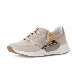 Sneaker Gabor "Sneaker low", Damen, Gr. 35,5, beige, Schuhe Sneaker