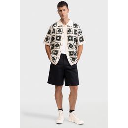 REDEFINED REBEL EST. 2013 Shorts REDEFINED REBEL "Redefined Rebel Shorts RRFox Shorts LOOSE FIT", Herren, Gr. M, Normalgr&ouml;&szlig;en, schwarz, Web, 65% Polyester, 35% Baumwolle, Hosen Shorts