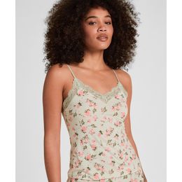 Hunkem&ouml;ller Pyjama HUNKEM&Ouml;LLER "Pyjama Set", Damen, Gr. S, rosa (gr&uuml;n), 95% Viskose, 5% Elasthan, Homewear-Sets Pyjama