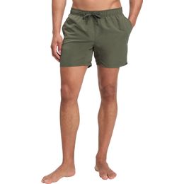 Badeshorts McKINLEY "HE.-BADESHORTS KEN IV M", Herren, Gr. L, N-Gr, gr&uuml;n schwarz, Obermaterial: 100% Polyester, Badehosen Badeshorts, mit Eingriffstaschen und Ges&auml;&szlig;tasche, mit Innenslip aus Mesh