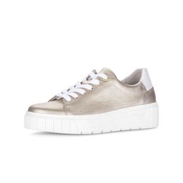 Sneaker Gabor "Sneaker low", Damen, Gr. 35, gold, Schuhe Sneaker