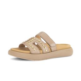 Pantolette Gabor "Pantolette", Damen, Gr. 39, braun, Schuhe Pantolette