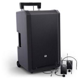 LD-Systems LD Systems ANNY 12 BPH2 B6 - 12" Mobiler Bluetooth PA-Lautsprecher mit Akkus, Mixer