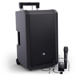 LD-Systems LD Systems ANNY 12 BPH B5 - 12" Mobiler Bluetooth PA-Lautsprecher mit Akkus, Mixer