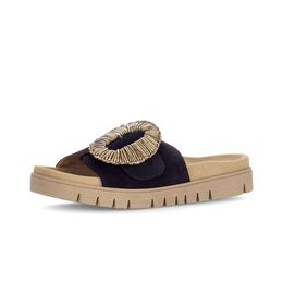 Pantolette Gabor "Pantolette", Damen, Gr. 41, blau, Schuhe Pantolette