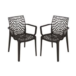 GARTENSTUHL-SET STUHL CALVERA,SCHWARZ, 2ER SET