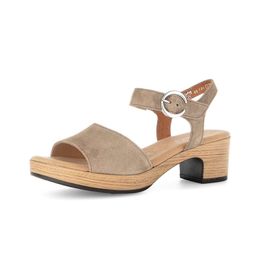 Plateausandaletten Gabor "Plateau Sandale", Damen, Gr. 37, braun, Schuhe