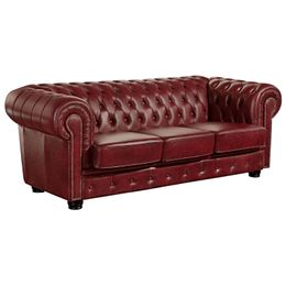 Max Winzer Chesterfield-Sofa ''Norwin'', Rot