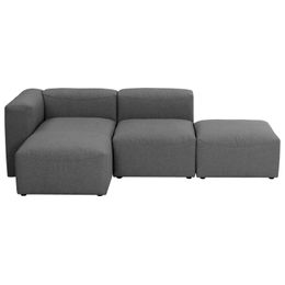 Max Winzer Ecksofa Lena in Anthrazit Flachgewebe