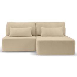 Ecksofa Amsterix Beige Schlaffunktion