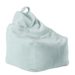 Sitzsack Cord mit Zip ca. 80x85x80 cm Mintgr&uuml;n