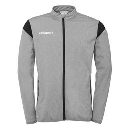 Trainingsjacke Uhlsport "Trainingsjacke Squad 27", Herren, Gr. XXL, grau (schwarz grau melange, schwarz), Obermaterial: 100% Polyester Pol. recyc.., Jacken Trainingsjacke
