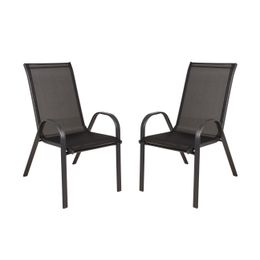 GARTENSTUHL-SET STAPELST. RIONA ANTHR,2ER SET