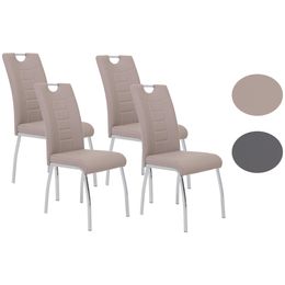 Swingstuhl-Set Andrea Cappucino 4er-Set